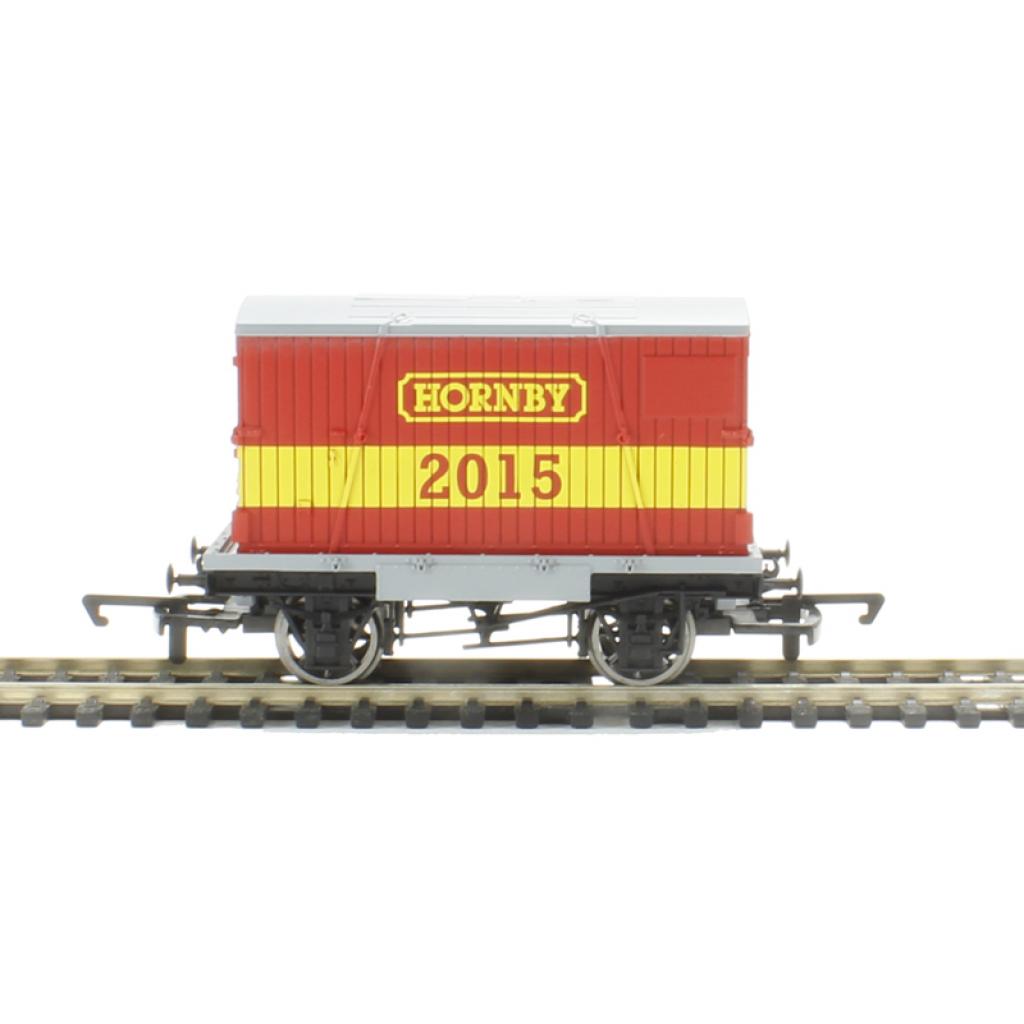 R6717 Hornby 2015 Wagon Conflat & Container | Addlestone Models