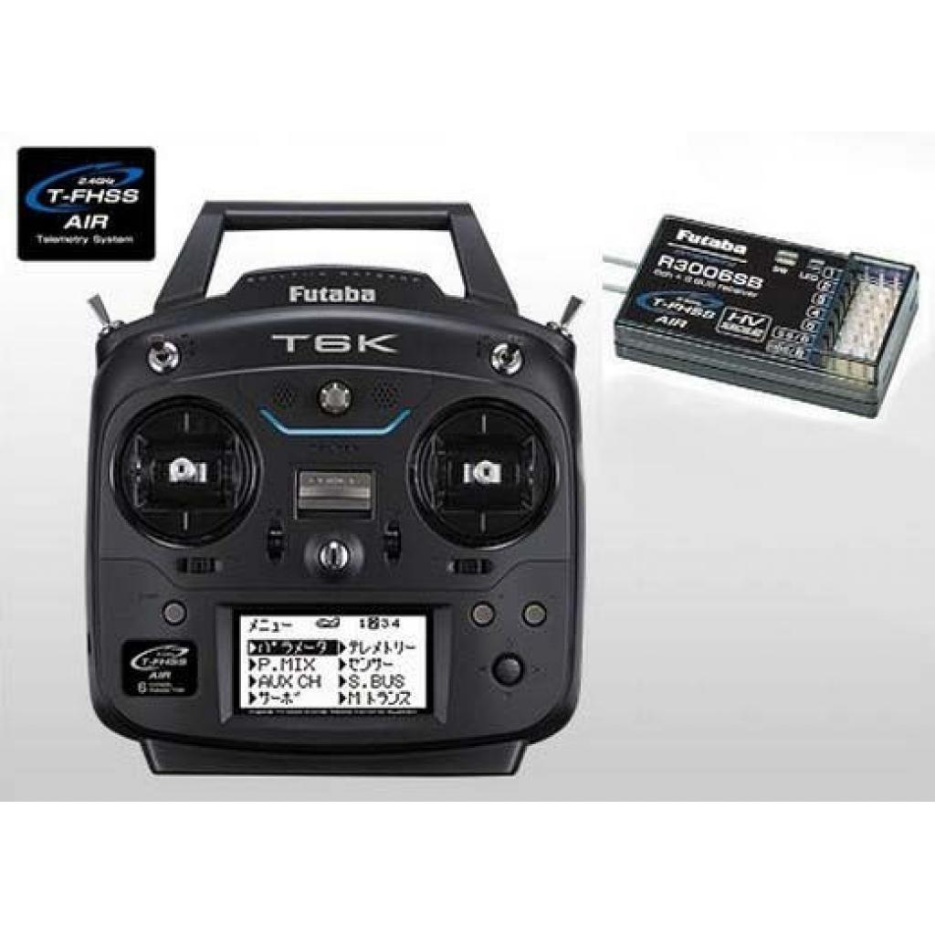 Futaba 6K T6K 2.4Ghz 6Ch Radio Combo With R3006Sb Reciever No ...
