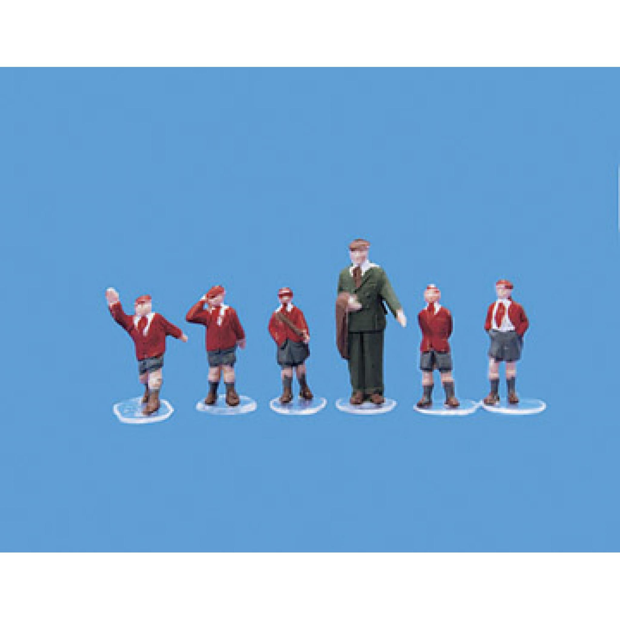 Ms-5121 Schoolboys & Master Oo/Ho Modelscene | Addlestone Models
