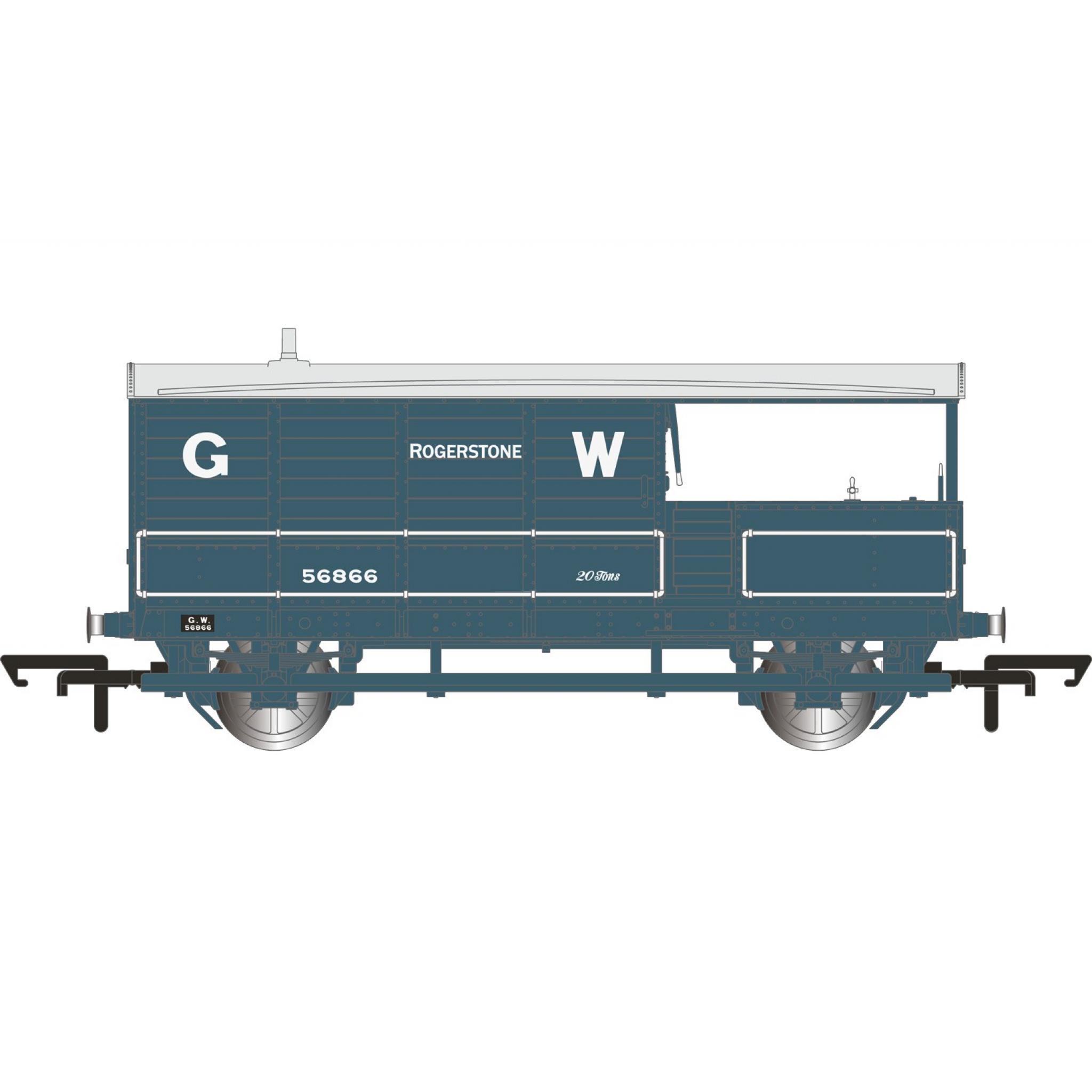 R6823 Gwr Aa15 20 Ton Goods Brake Van 'Toad' 56866 Hornby | Addlestone ...