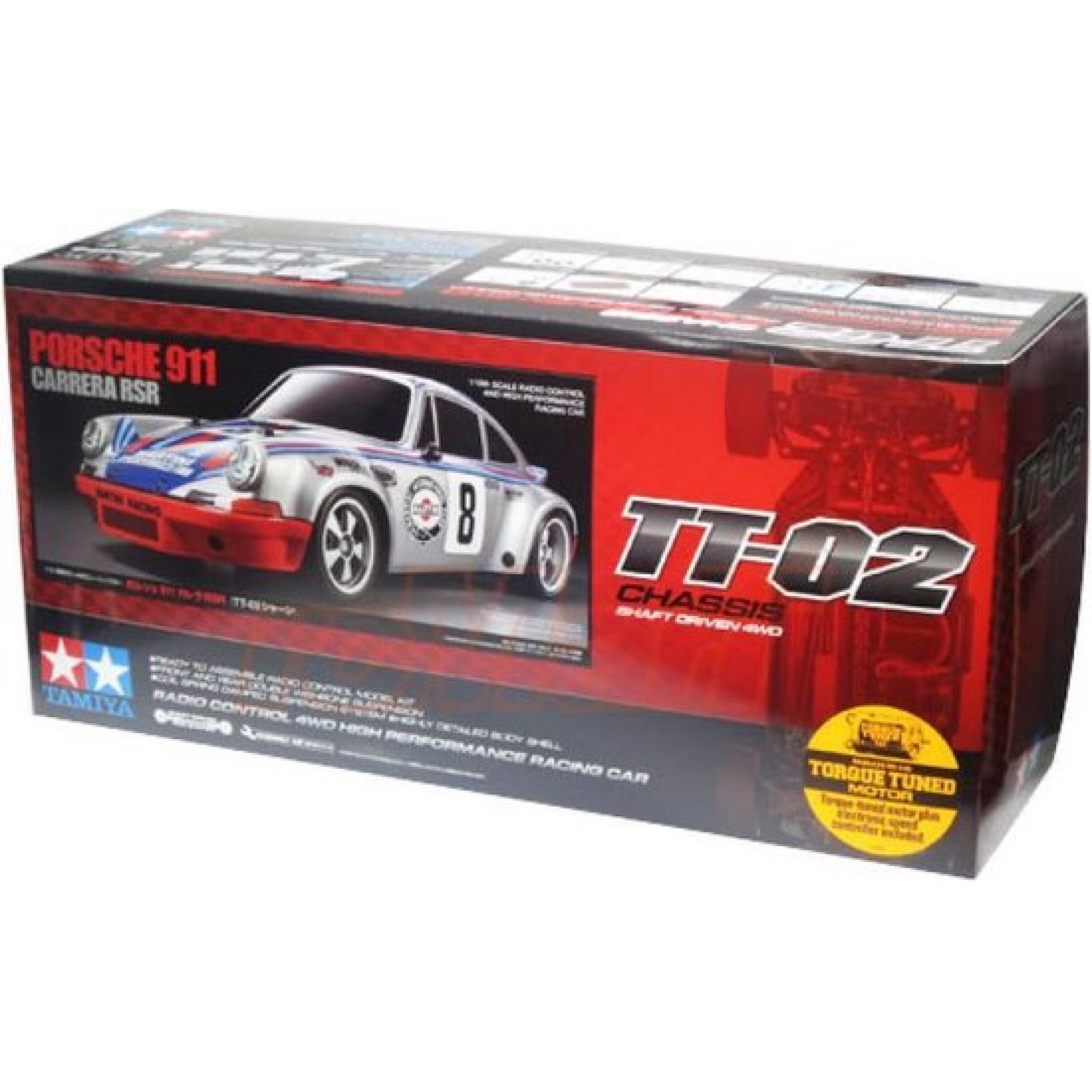 58571 Tt-02 Porsche 911 Carrera Rsr 4Wd 1:10 Tamiya Kit | Addlestone Models