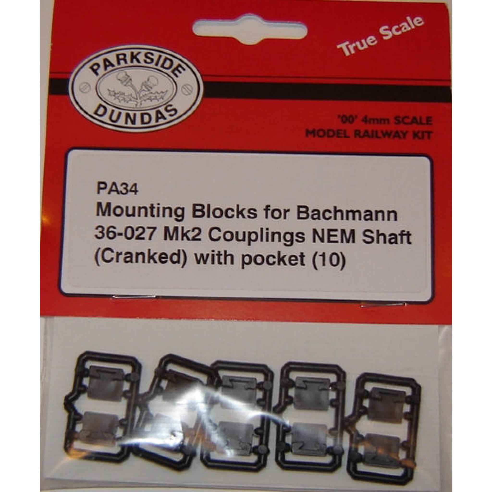 Pa34 Oo Nem Coupling Mounting Blocks For Bachmann 36-027 Parkside ...