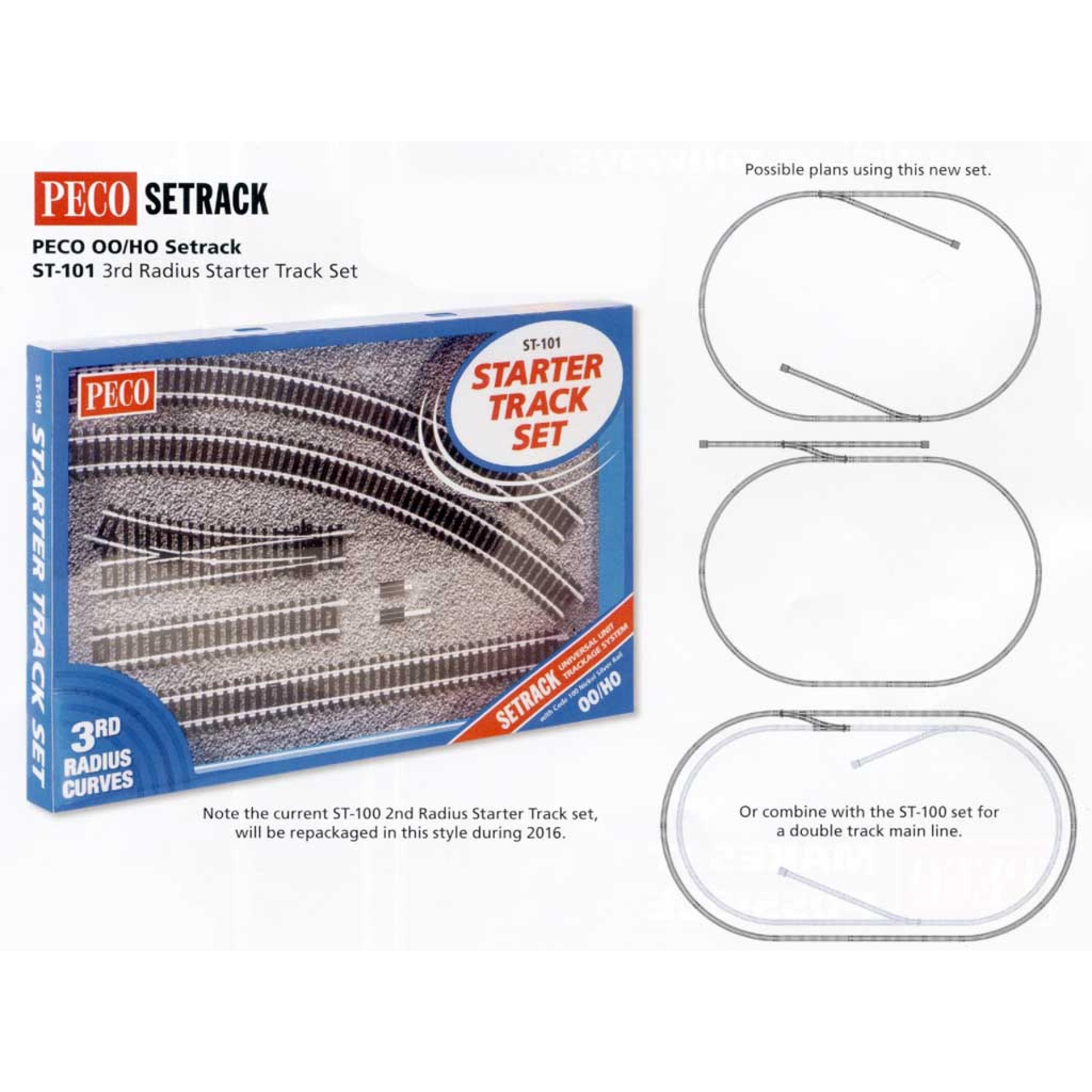 St-101 Starter Track Set 3Rd Radius Curves Oo/Ho Peco | Addlestone Models