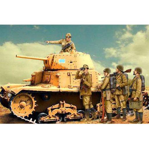 6543 Carro Armato M14/41 1 Serie With Italian Infantry 1:35 Italeri ...