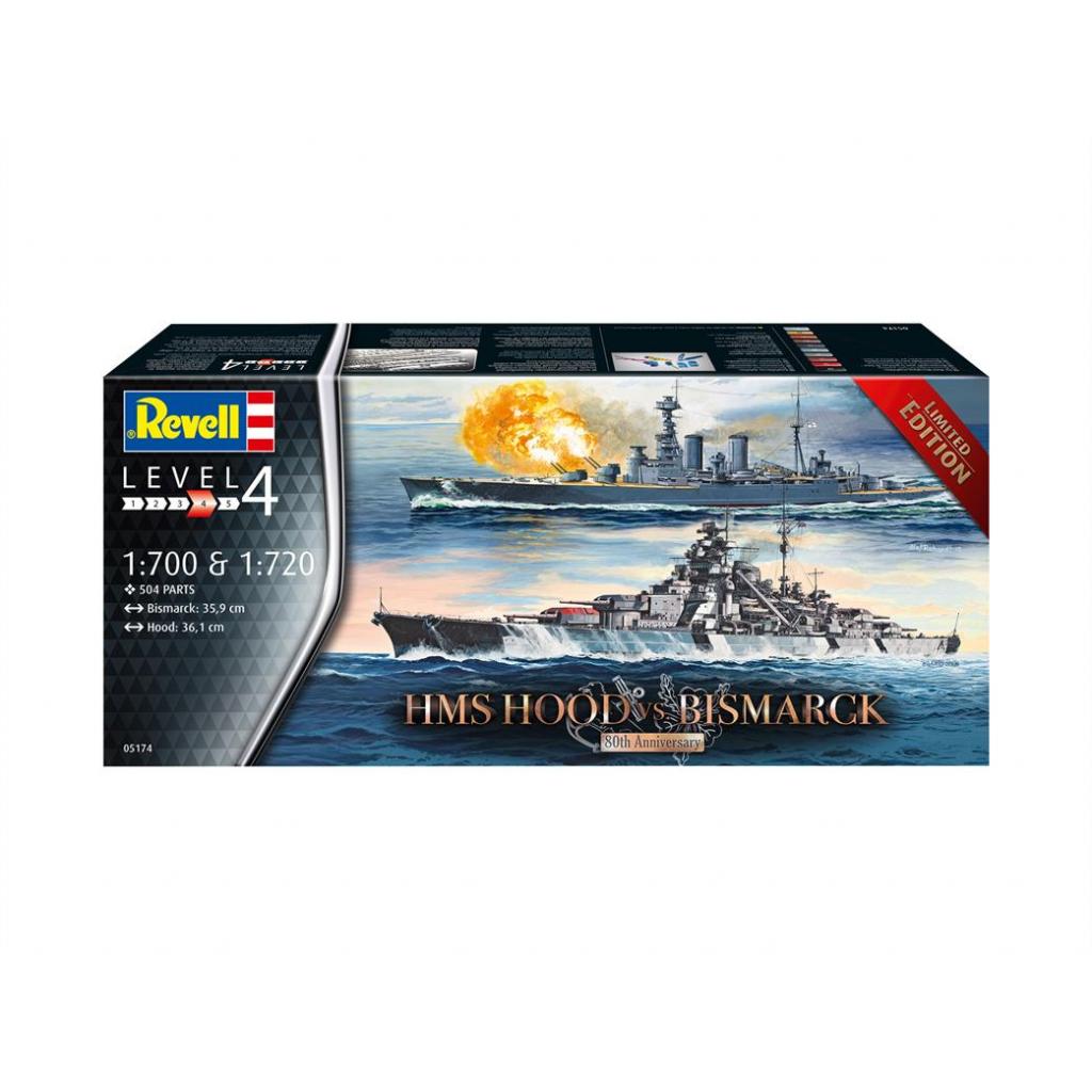 05174 Hms Hood Vs Bismarck 80Th Anniversary 1:700 Revell | Addlestone ...
