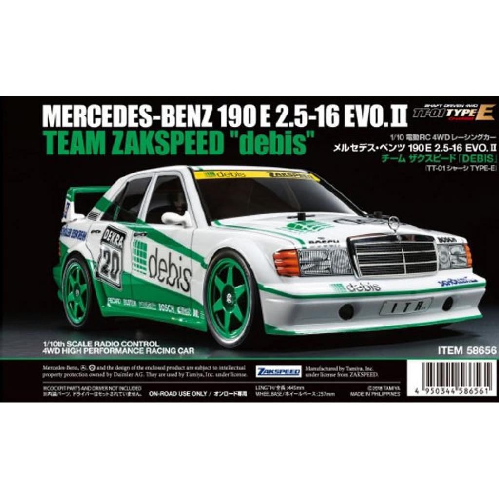 58656 Mercedes Benz 190E Zakspeed Debis Tt-01E 4Wd 1:10 Tamiya Kit