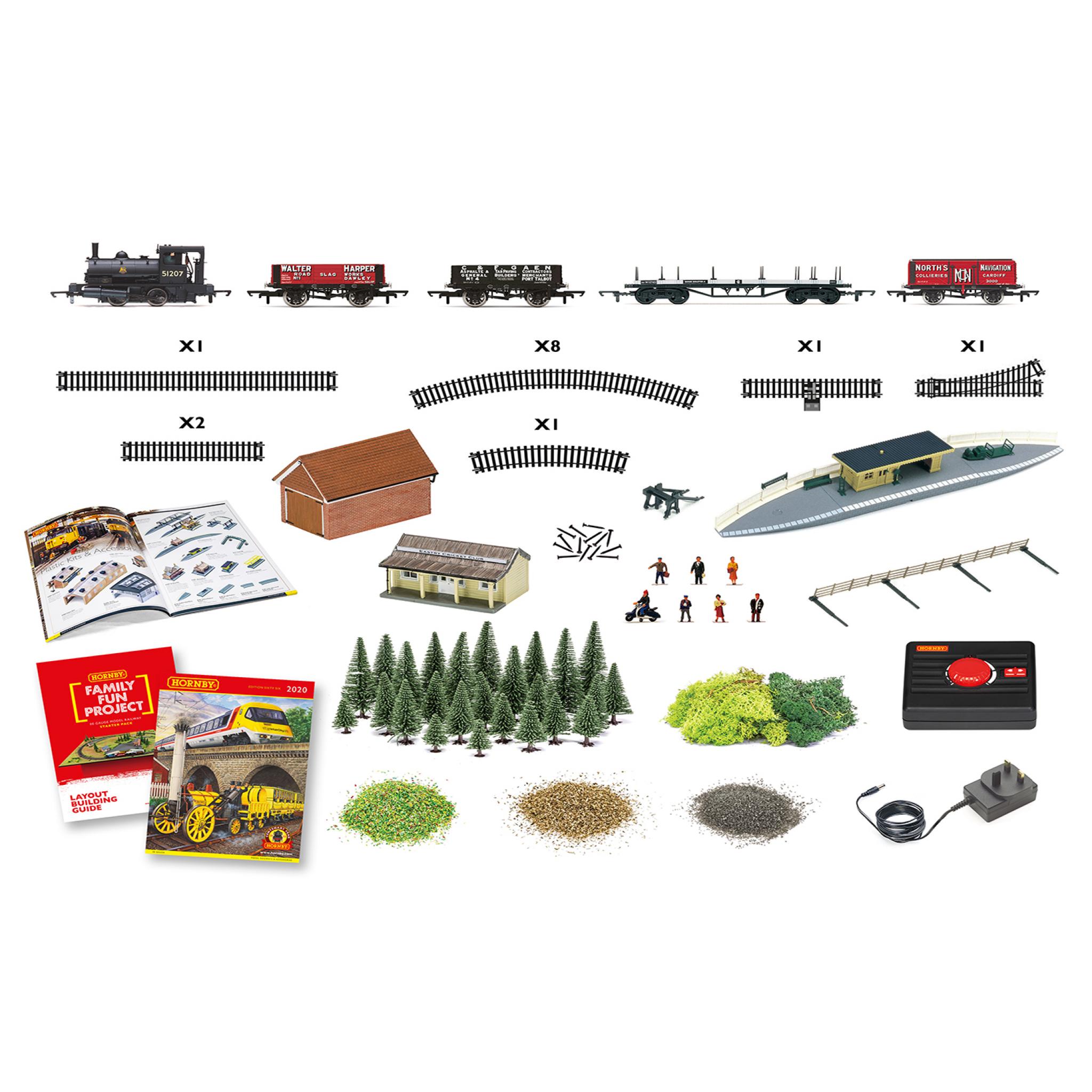 R1265 Hornby Family Fun Project Train Set Layout In A Box | Addlestone ...