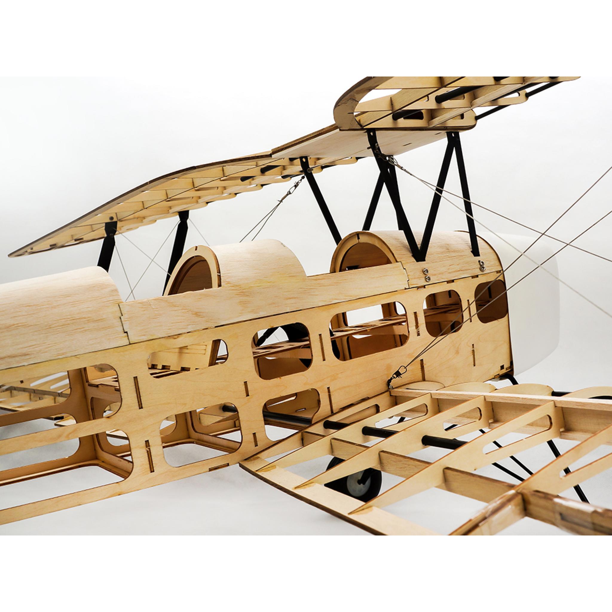 Dw 1.4M Tiger Moth Balsa Kit With Motor & Esc 1400Mm Wingspan S0903 ...