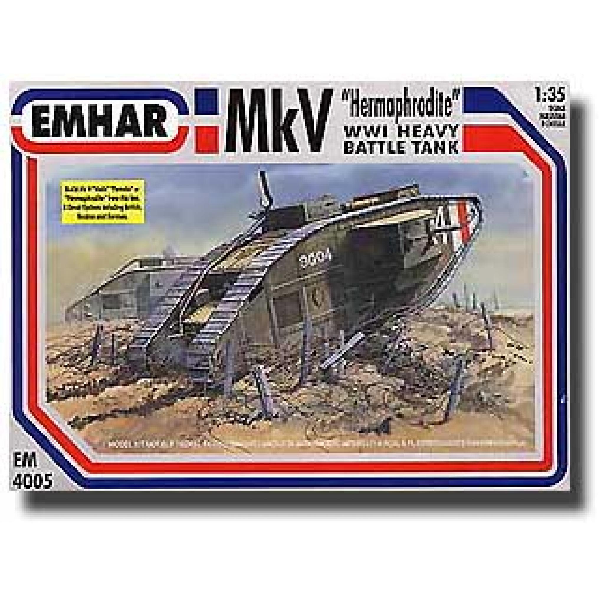 Em4005 Emhar Mk V 'Hermaphrodite' Ww1 Tank 1:35 Emhar | Addlestone Models