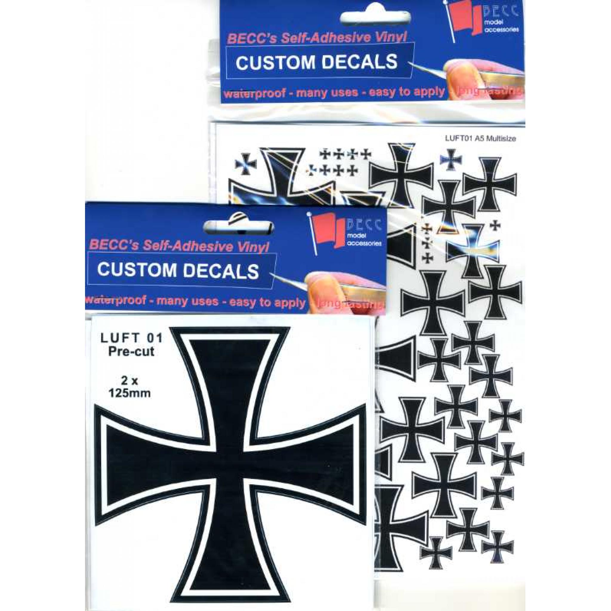 Luft01 (5-50Mm) Roundels Modern Becc Vinyl Decals | Addlestone Models