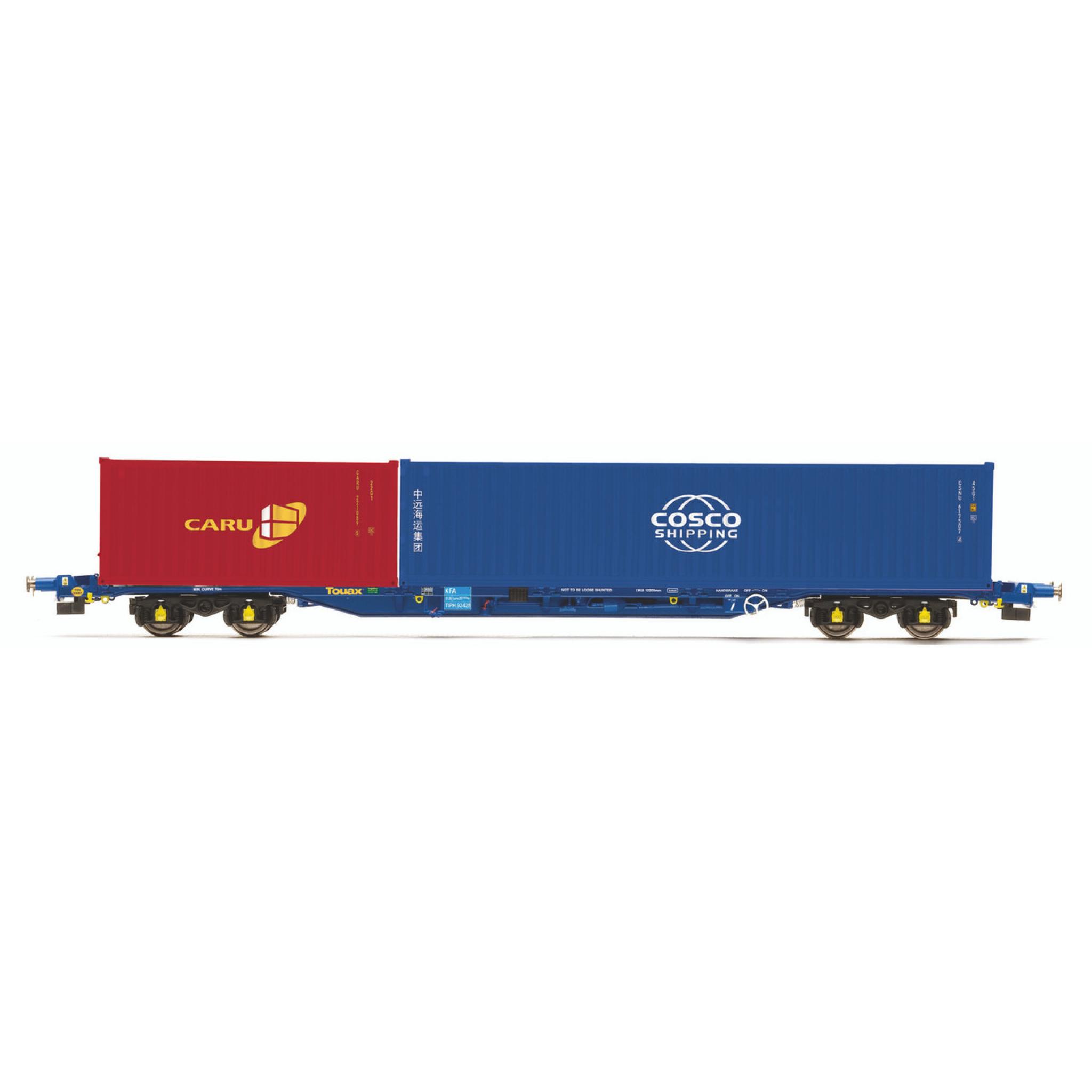 R60132 KFA 20FT & 40FT TOUAX CONTAINER WAGON HORNBY