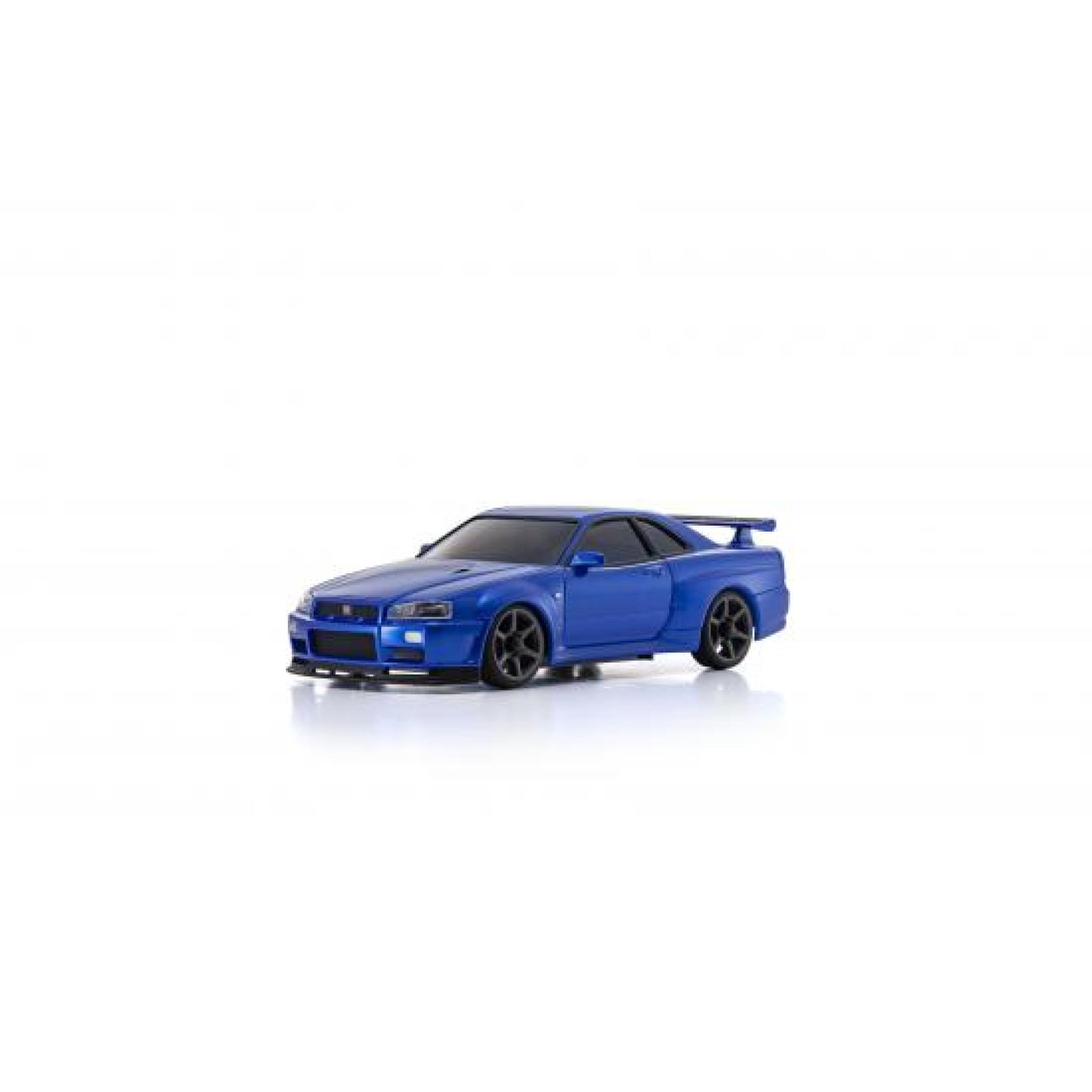 32629MB KYOSHO MINI-Z AWD NISSAN SKYLINE GT-R R34 BLUE