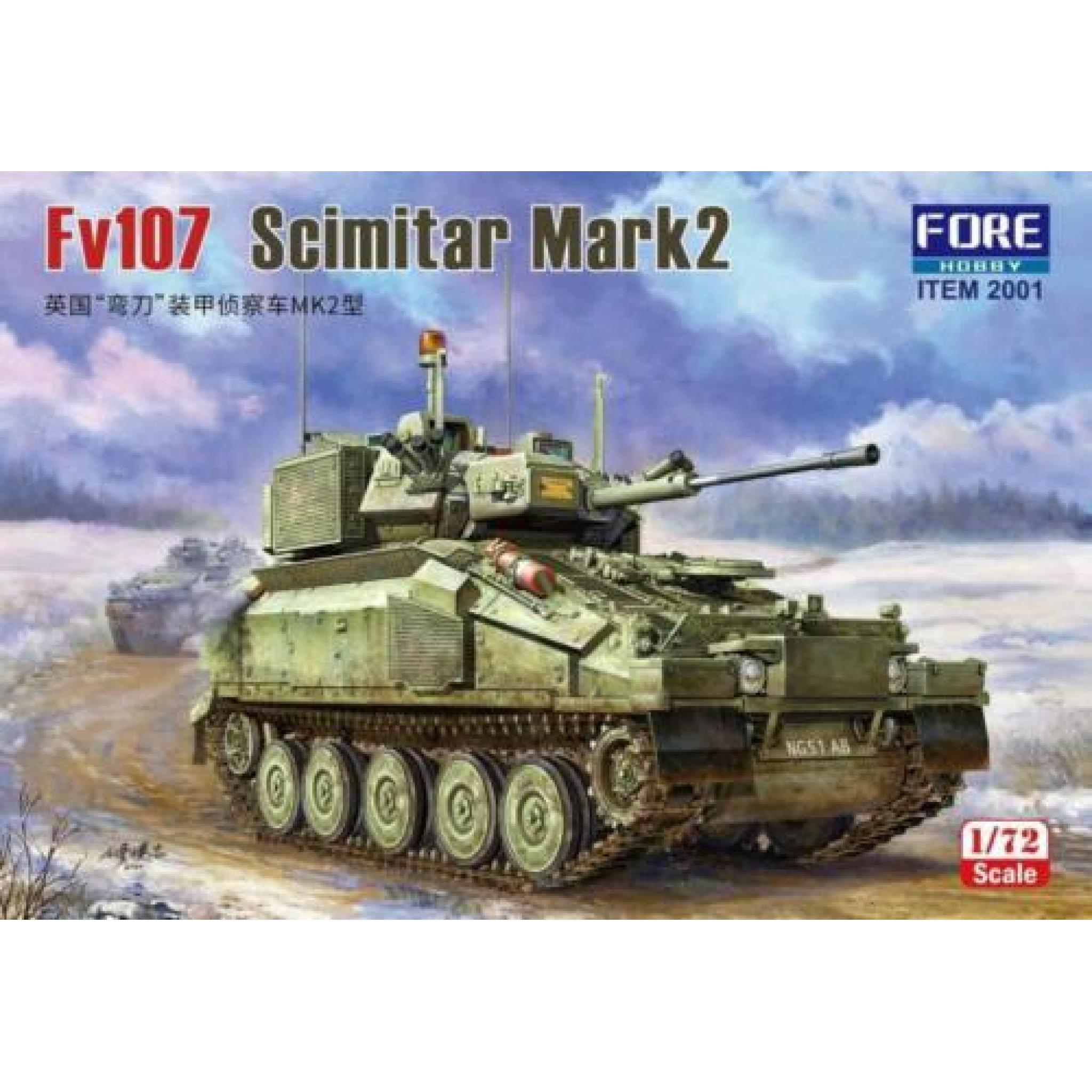 2001 BRITISH FV107 SCIMITAR MK.2 1:72 FORE MODELS